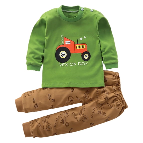 Akiihool Baby Winter Clothes Baby Boy Waffle Knit Set Newborn Long ...