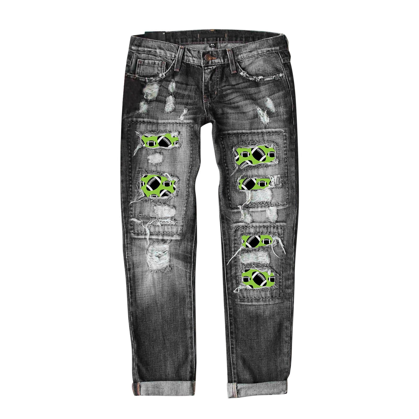 Akiihool Baggy Jeans for Women Ripped Straight Leg Relaxed Trendy ...