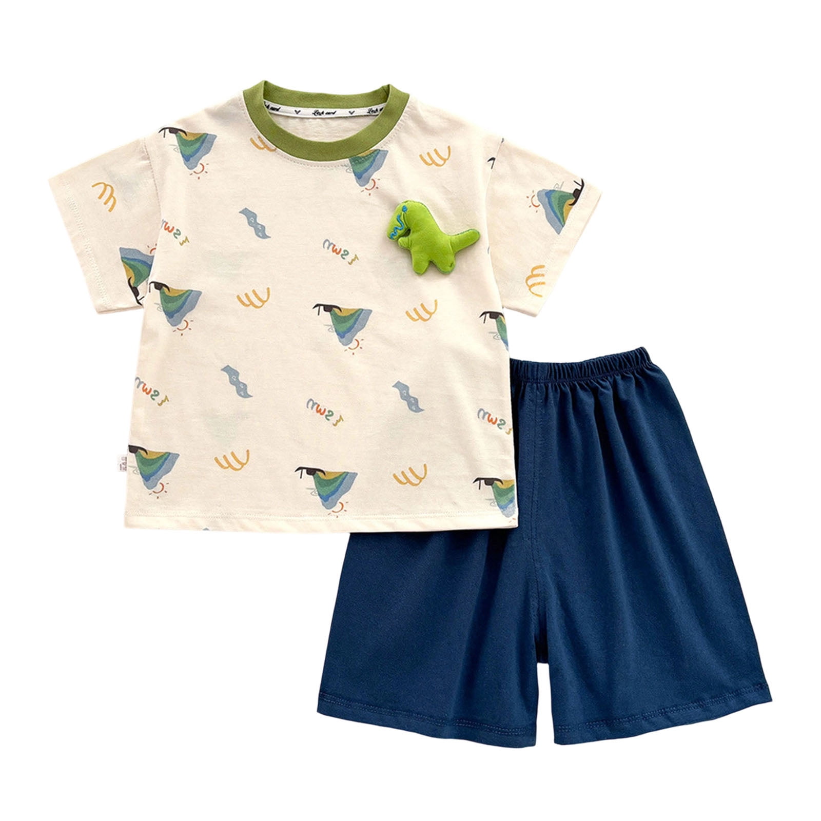 Akiihool Baseball Outfit Toddler Baby Boy Summer Clothes Short Sleeve ...