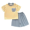 Akiihool Baseball Outfit Toddler Baby Boy Summer Clothes Short Sleeve ...