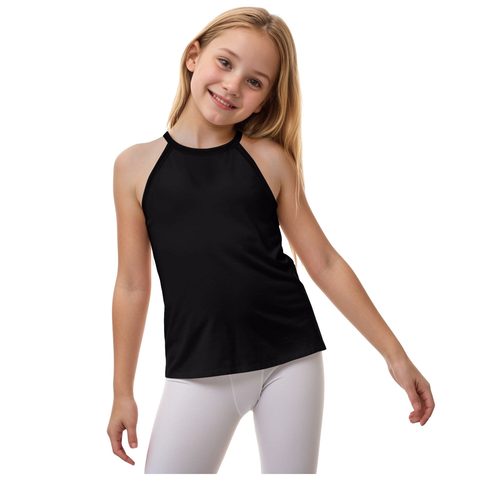 Akiihool Big Kid Girls Tank Tops Girls Dance Tank Tops Sleeveless Tops ...