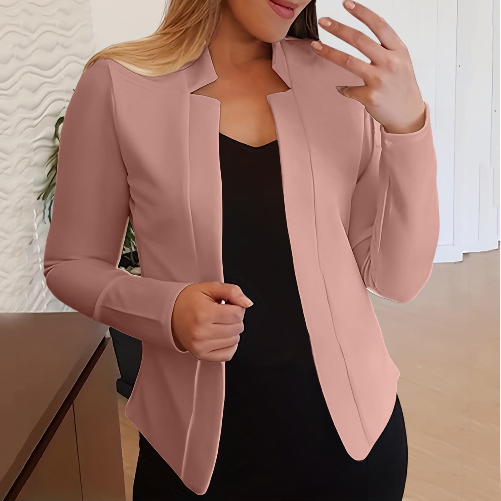 Akiihool Blazers for Women Business Casual Plus Size Open Front ...