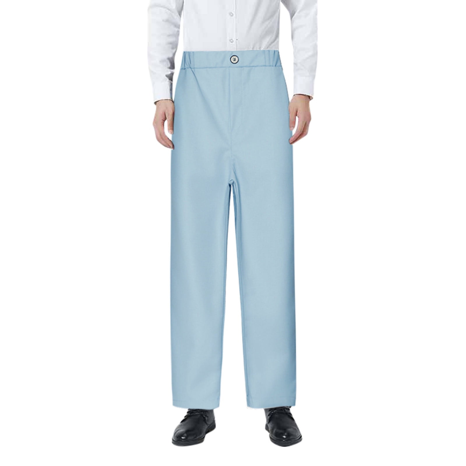 Akiihool Boy Pant Boy's Cotton Stretchy Pants with Elastic Waist and ...