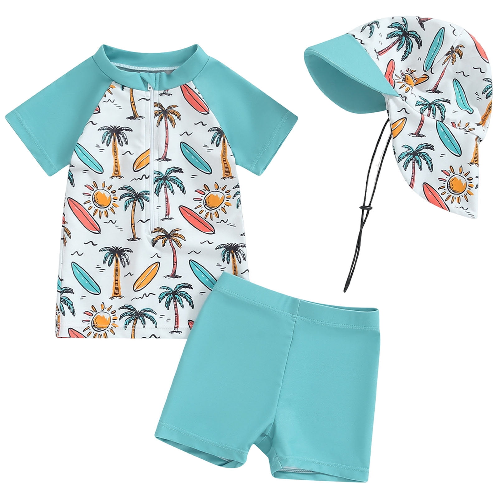 Akiihool Boys Swim Sets Boys Swim Set - 2 Piece Boys Swim Trunks with ...