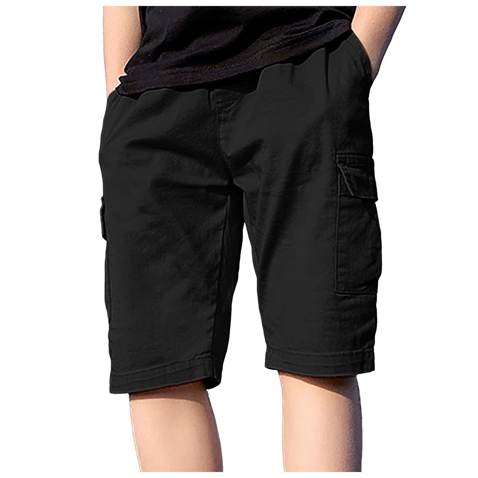 Akiihool Boys Workout Shorts Boys' Pull-on Shorts School Uniform for ...