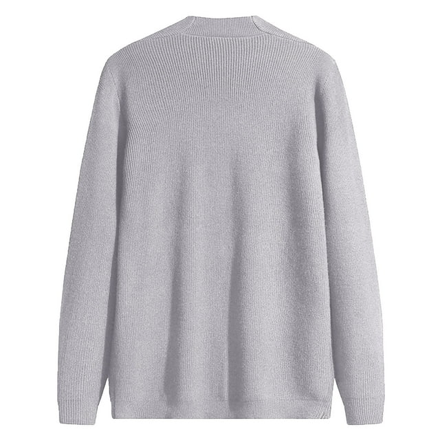Akiihool Cardigan Men Big And Tall Mens Ruffle Shawl Collar Cardigan Long Sleeve Button Down