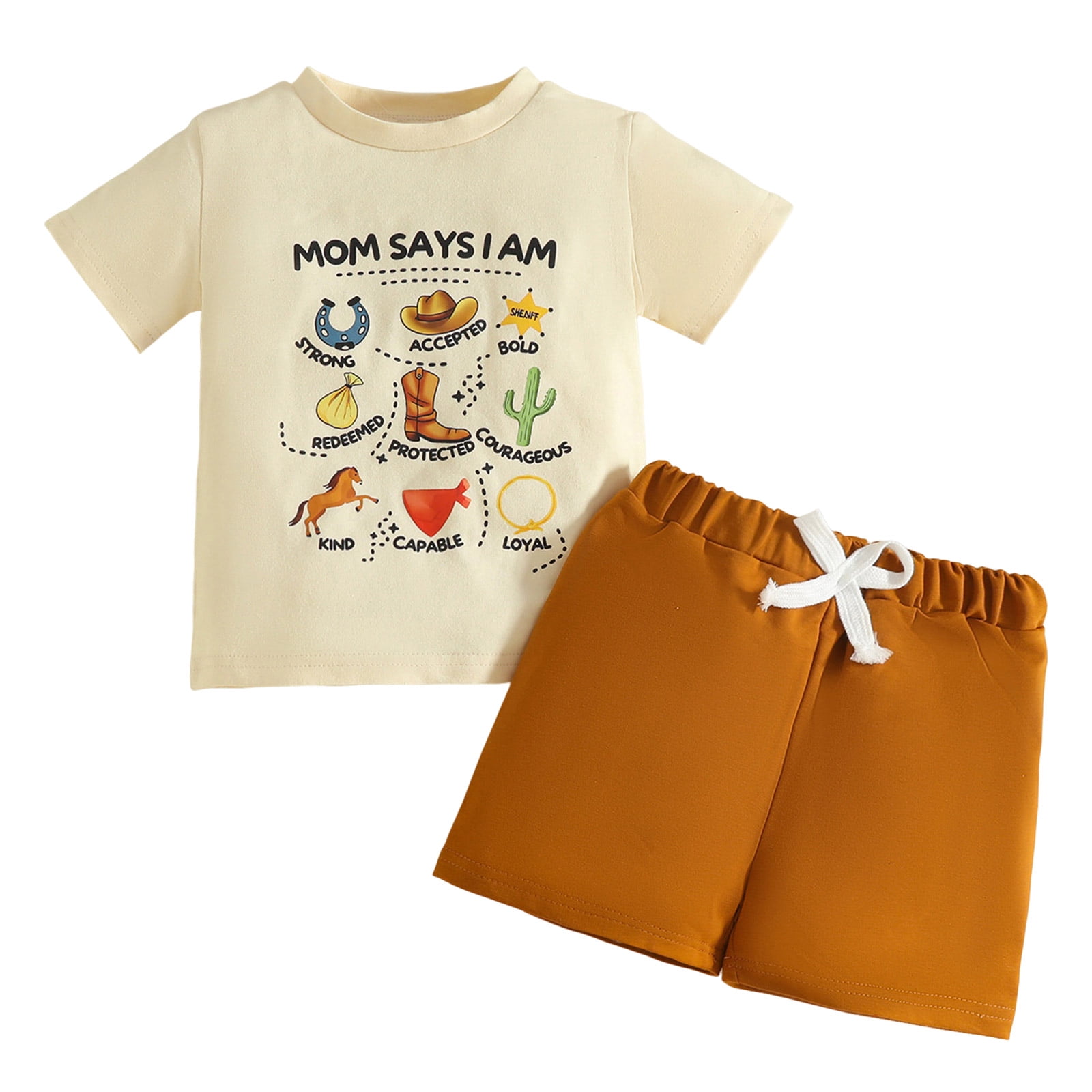 Akiihool Cute Boy Clothes Toddler Baby Boy Summer Clothes 2T 3T 4T 5T ...