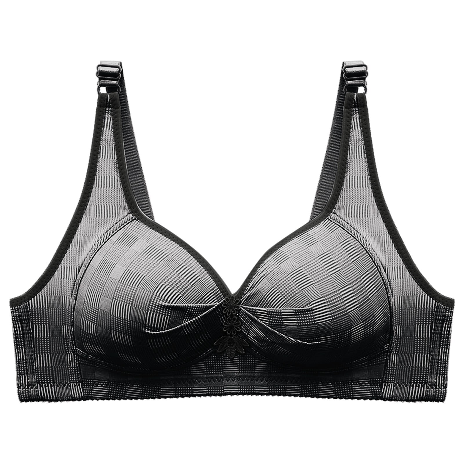 Akiihool Everyday Bras Women's Front Closure Posture Wireless Back ...