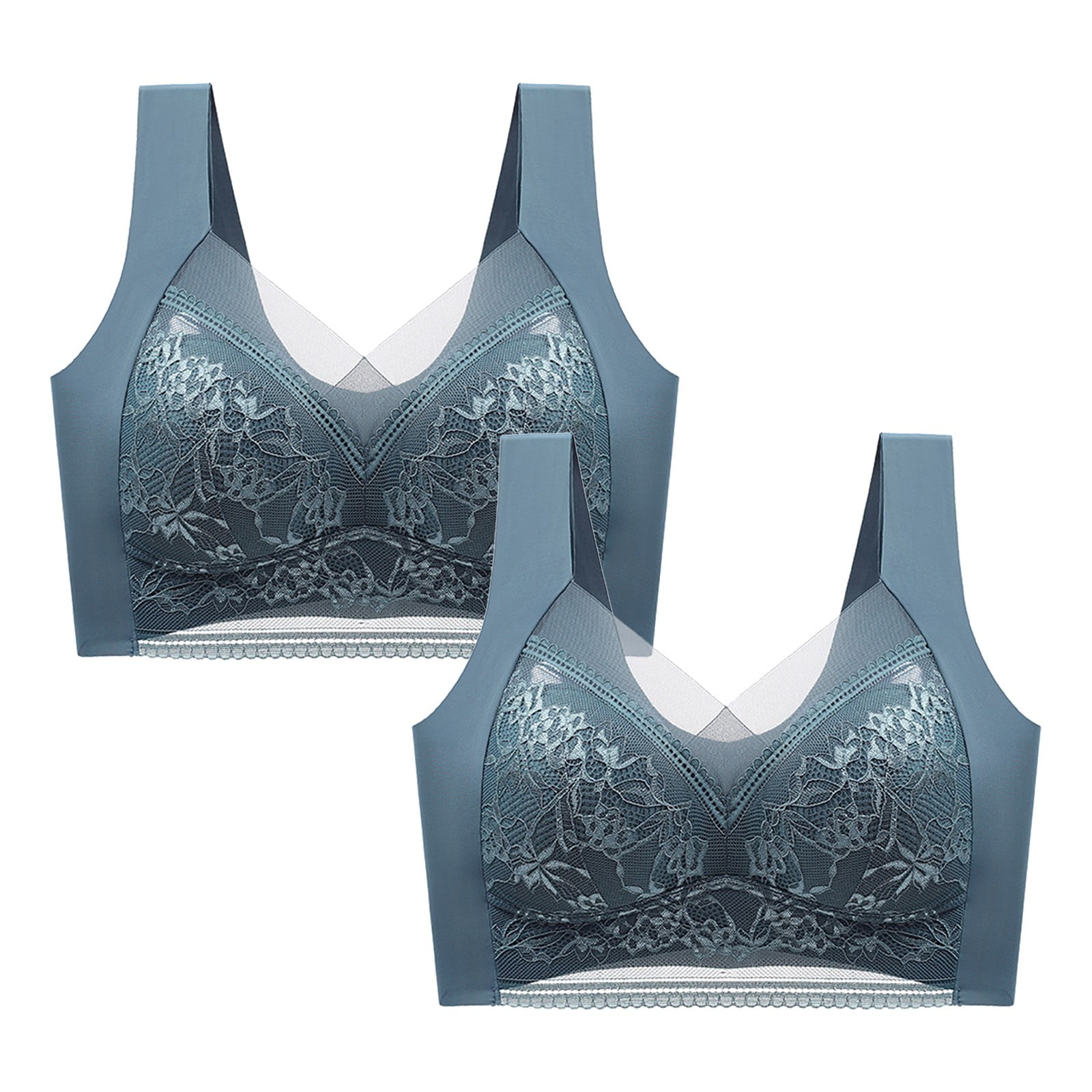Akiihool Everyday Bras For Women Womens Pure Comfort Wireless Lace