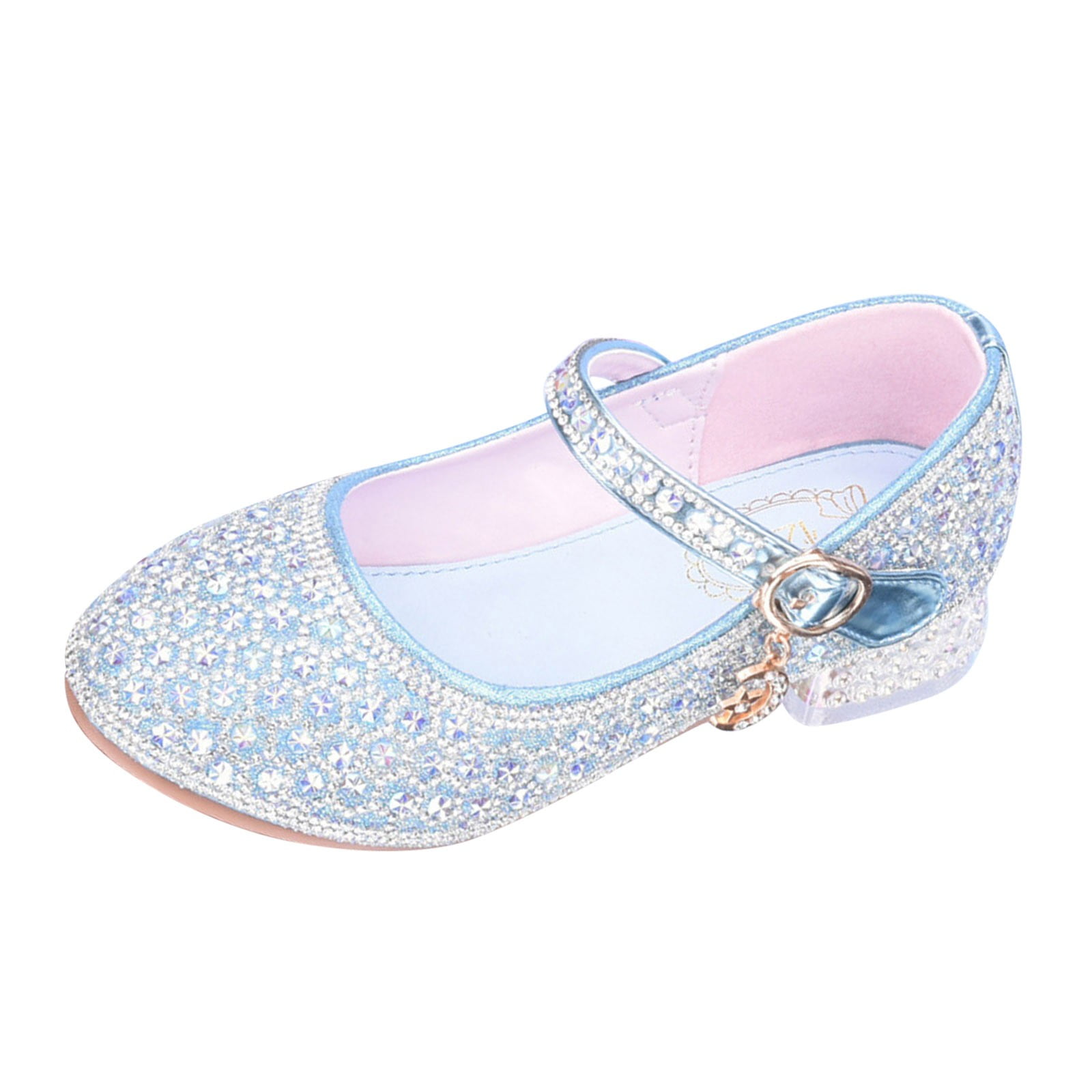 Akiihool Flower Girl Shoes Little Kids Girls Dress Pumps Glitter Sequins Princess Low Heels ...