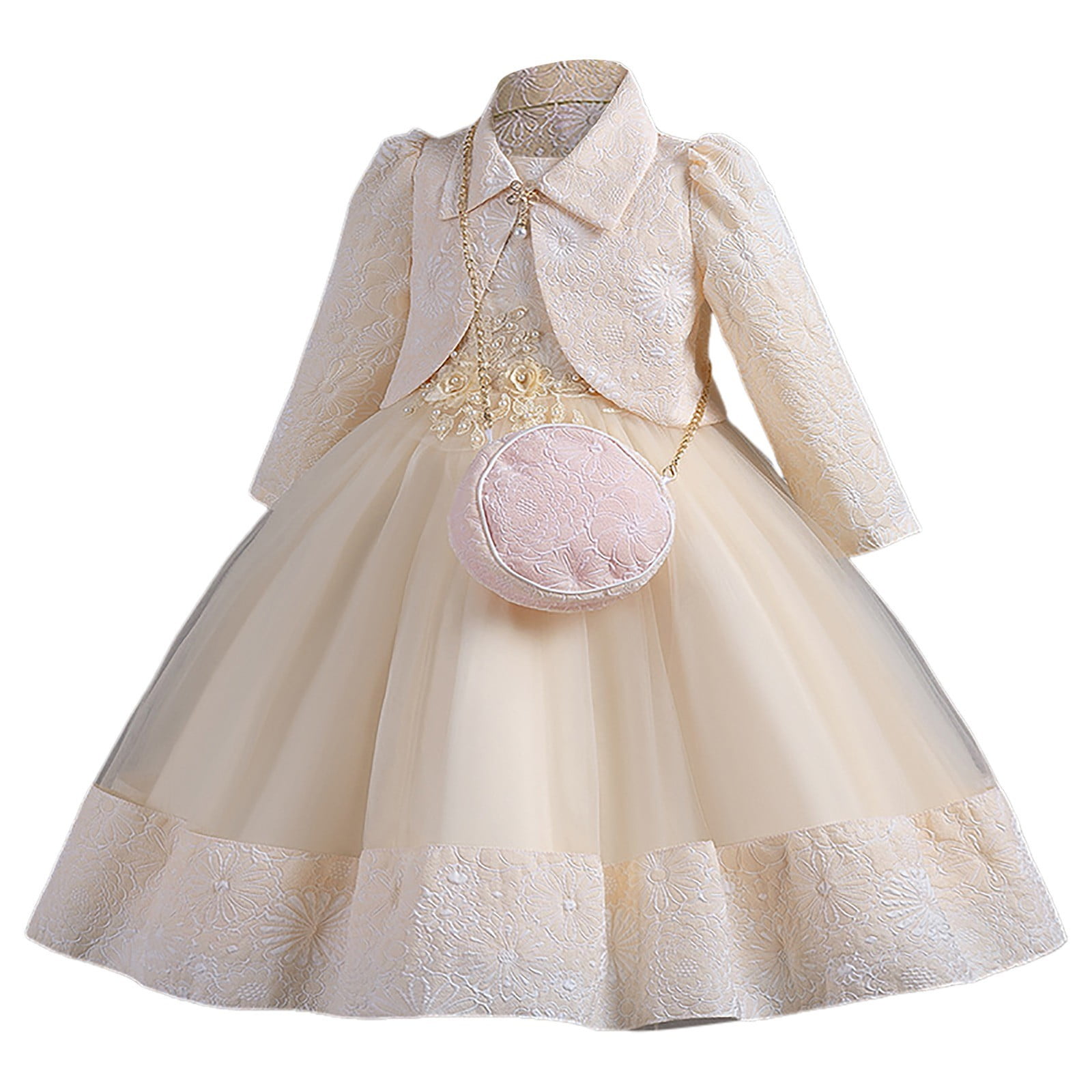 Akiihool Flower Girls Dress Dress for Girls Princess Birthday Party ...