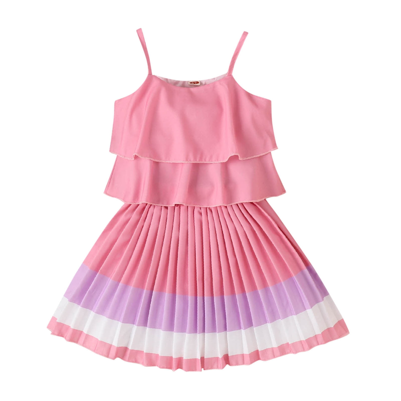 Akiihool Girl Shorts Sets Outfits Girl's 2 Piece Outfits Summer Tie ...