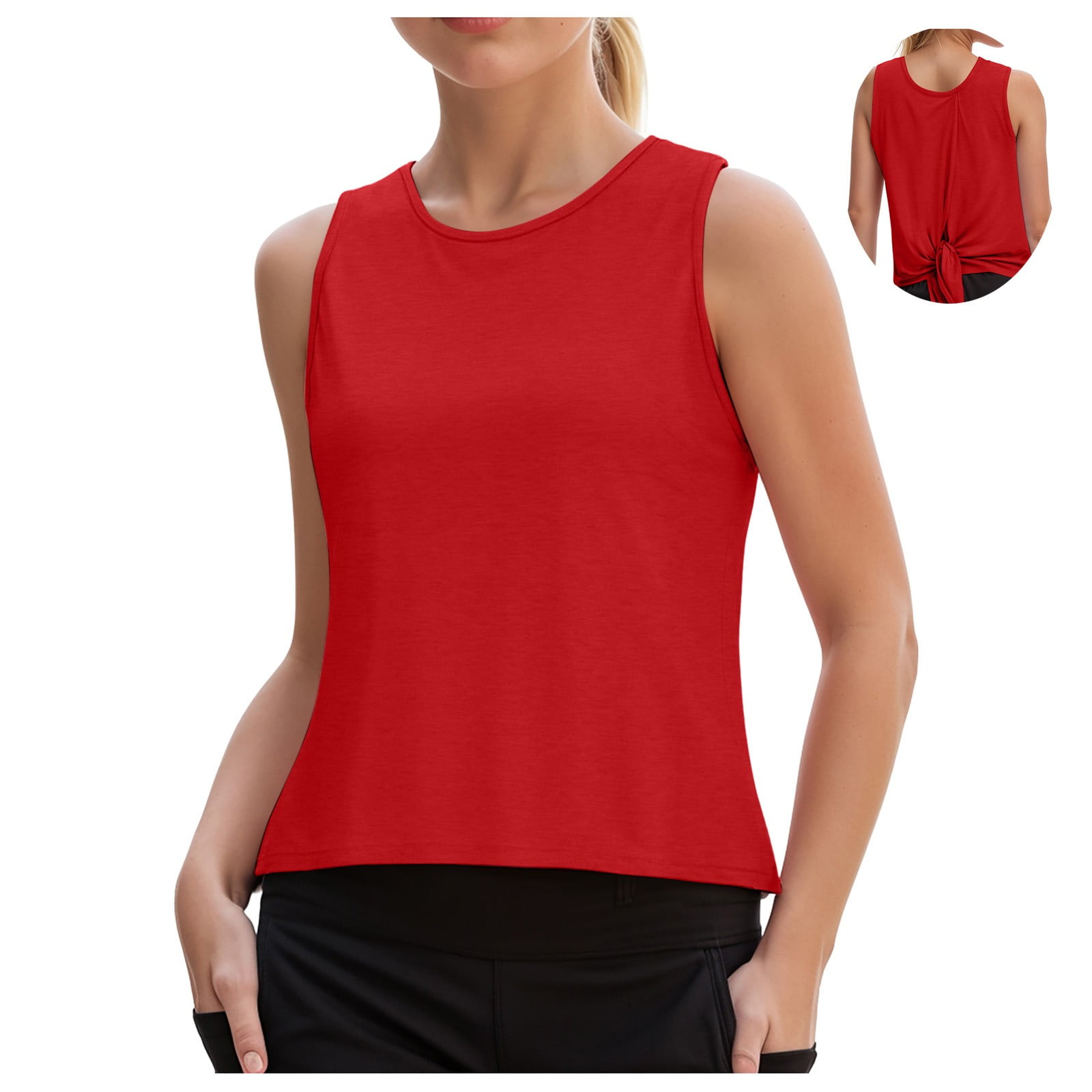 Akiihool Girl Sleeveless T Shirt Girls Tank Tops Cotton Dance Tank Tops ...