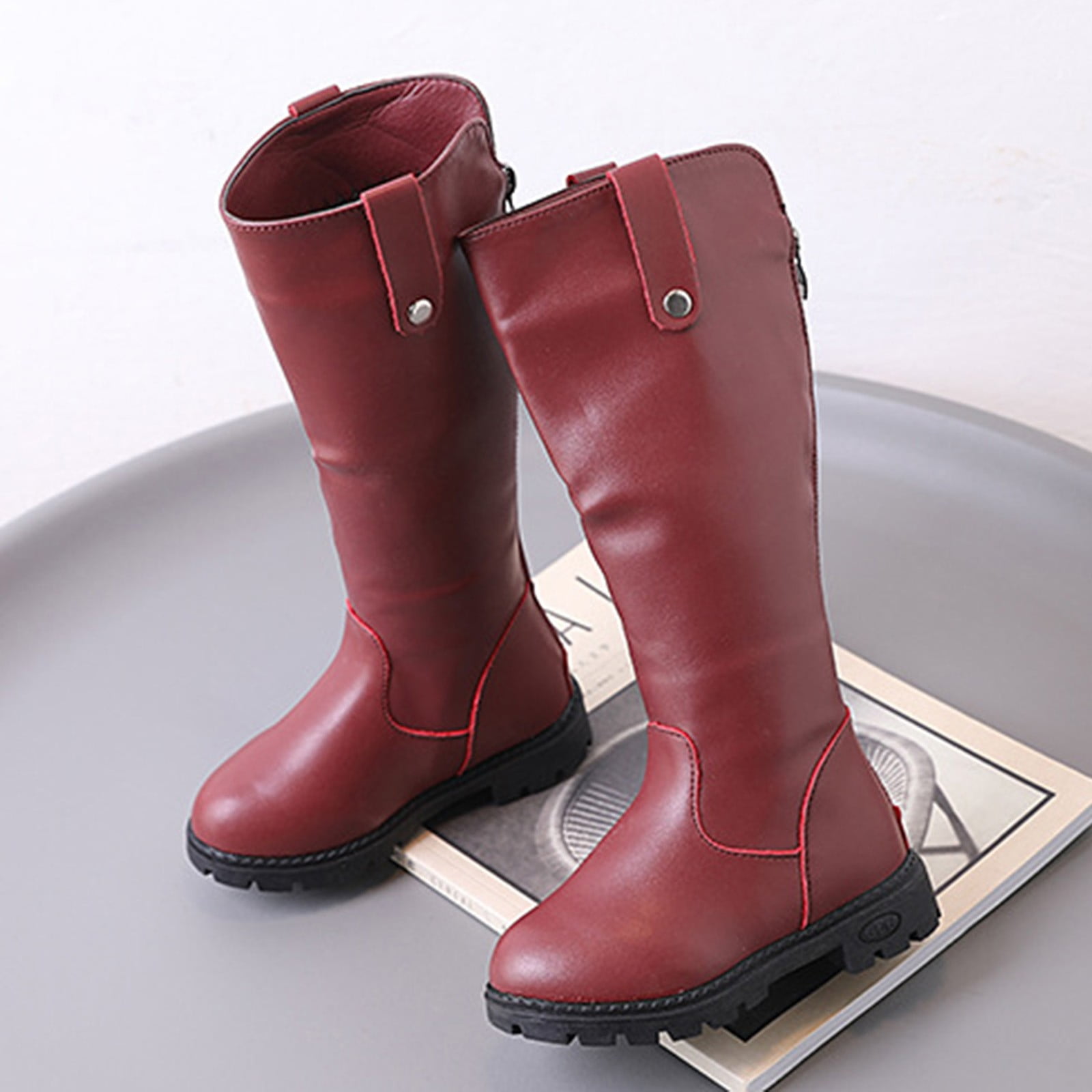 Akiihool Girl's Boots Baby Booties Unisex Baby Girls Boys Rubber Anit ...