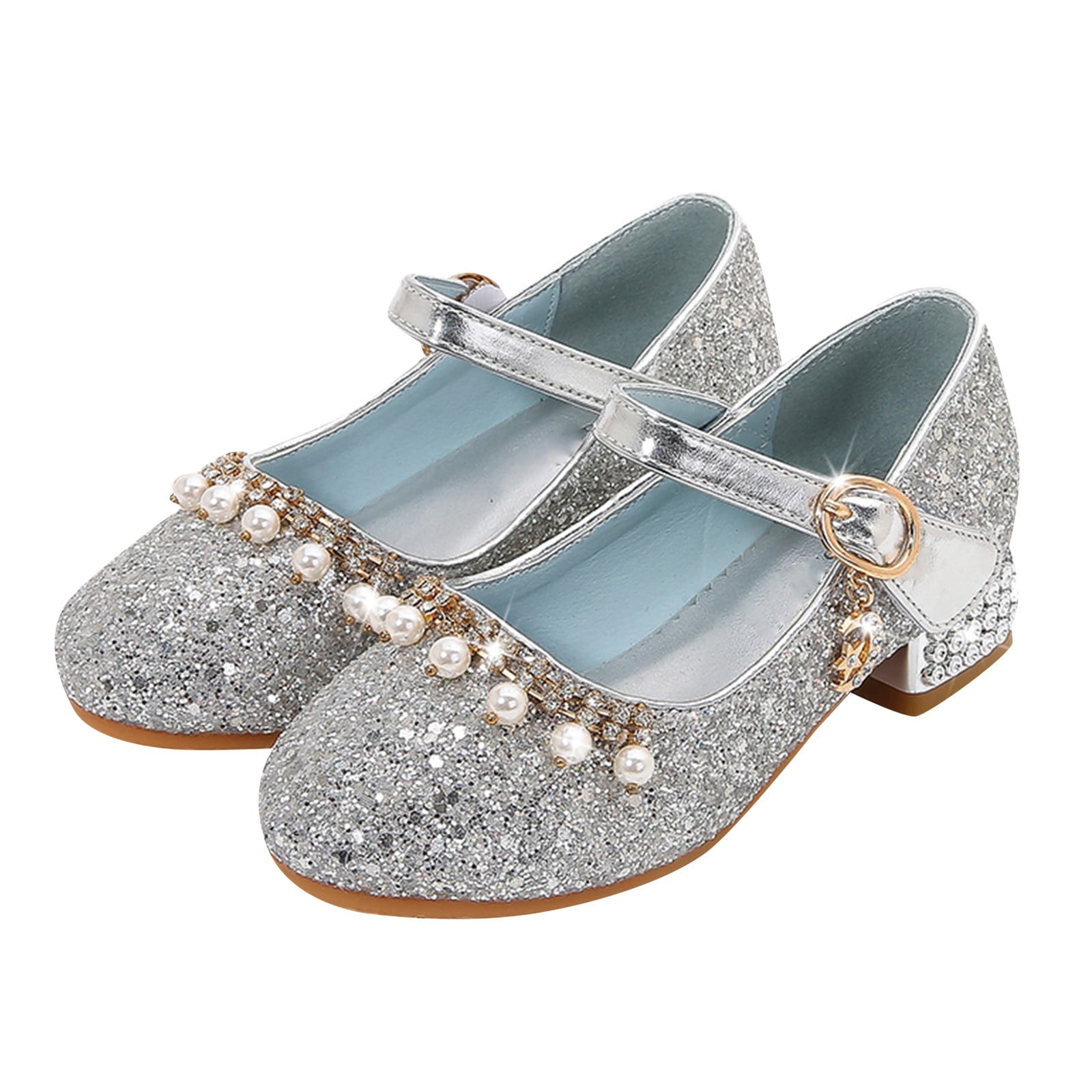 Akiihool Girls Dress Shoes Mary Jane Dance Party Shoes Princess ...