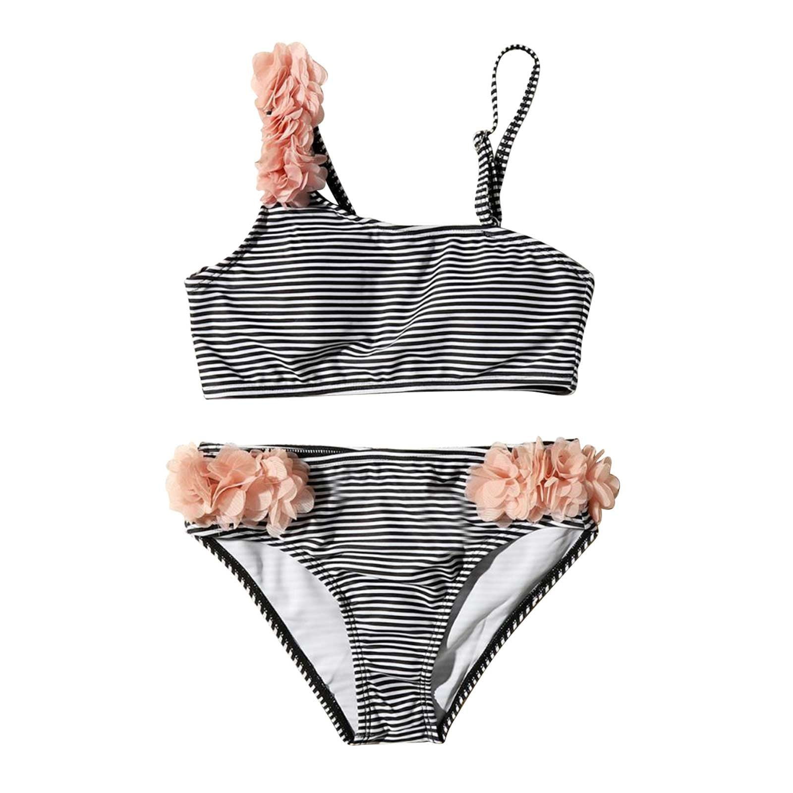 Akiihool Girls Swimsuit Girls' Beach Sport Bikini Swimsuit Summer ...