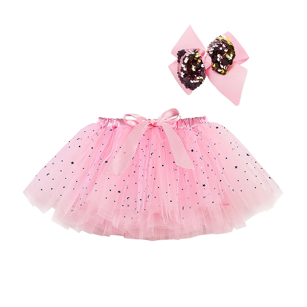 Akiihool Girls Tutu Skirt Girls Tulle Skirts A-line Mesh Skirt Short Tutu Skirts Dress for ...