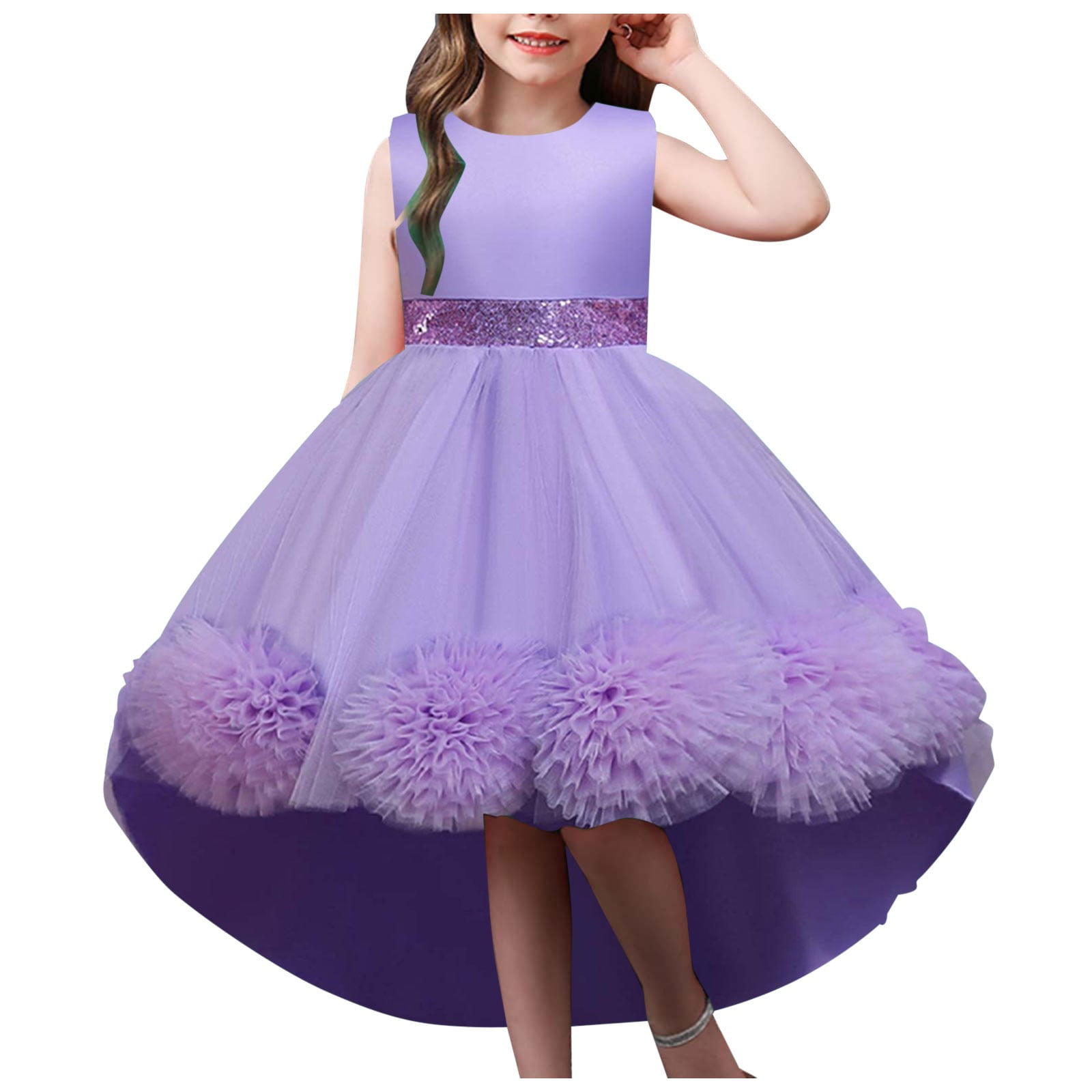 Akiihool Gril's Casual Dresses Dress for Girls Princess Birthday Party ...