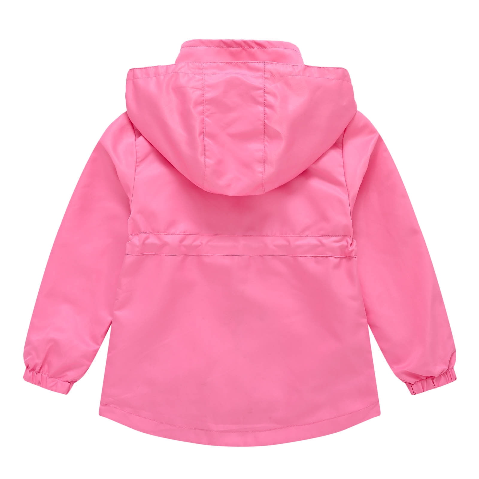 Akiihool Girls Hot Pink Jacket with Hood, 7-8 Years, Polyester, Quarter ...