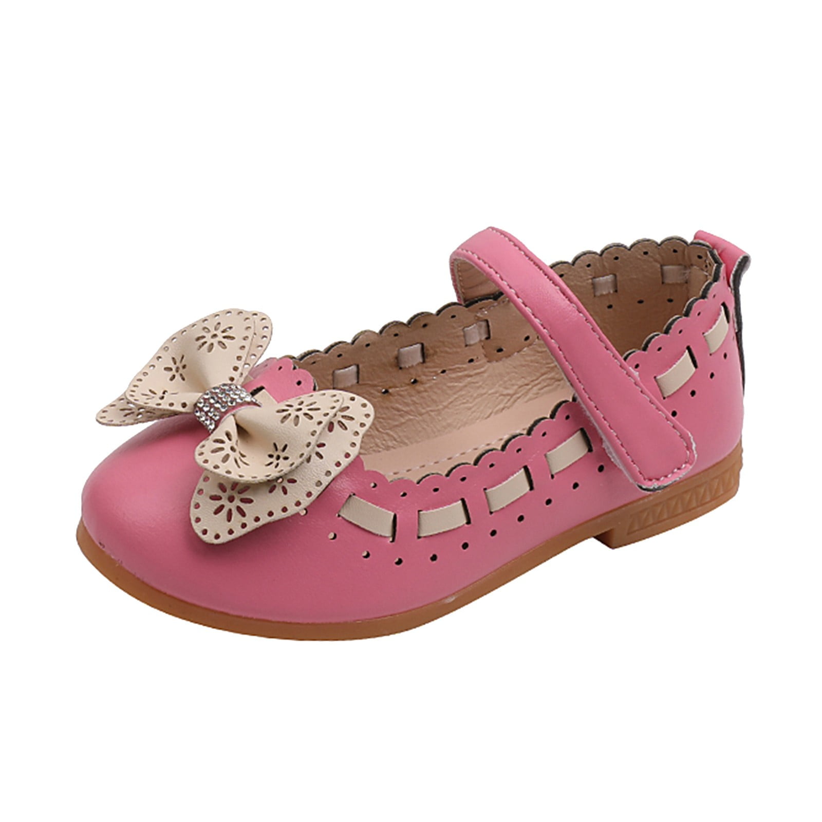 Akiihool Kids Flat Shoes for Girls Toddler Little Girl Mary Jane Dress ...