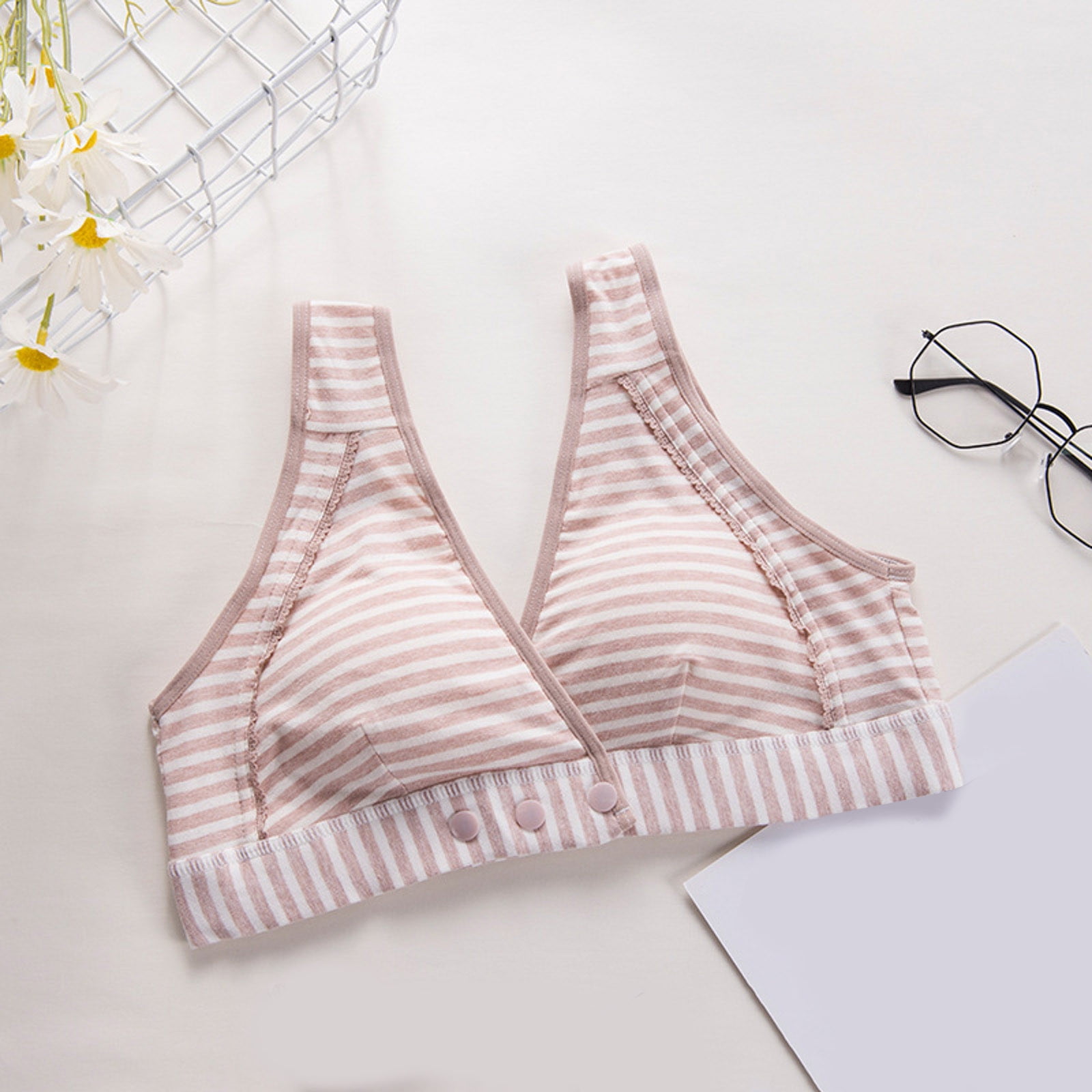 Akiihool Maternity Bralettes for Pregnancy Sleeping Nursing Bras for ...