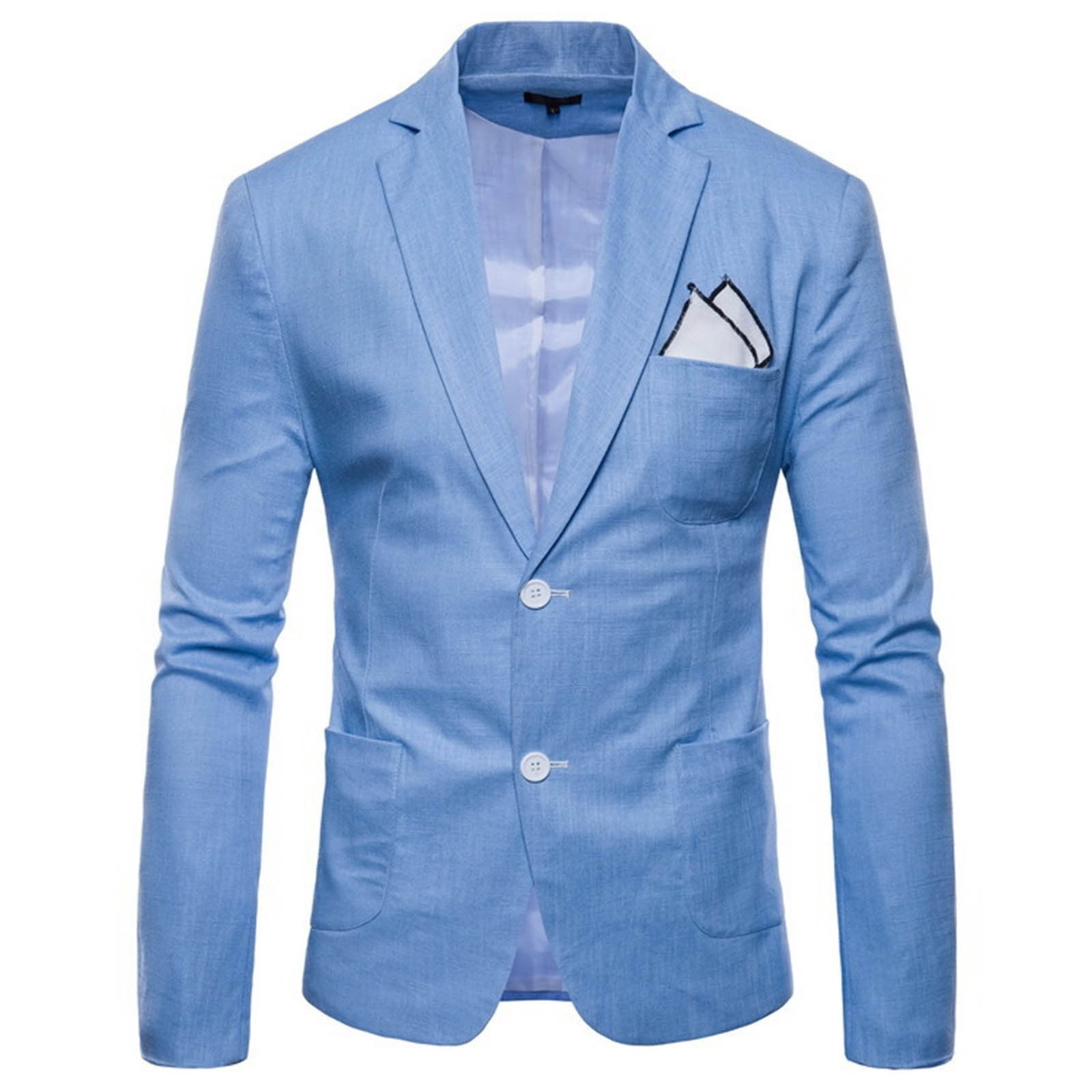 Akiihool Men Blazers for Work Casual Mens Casual Slim Fit Suit Jacket ...