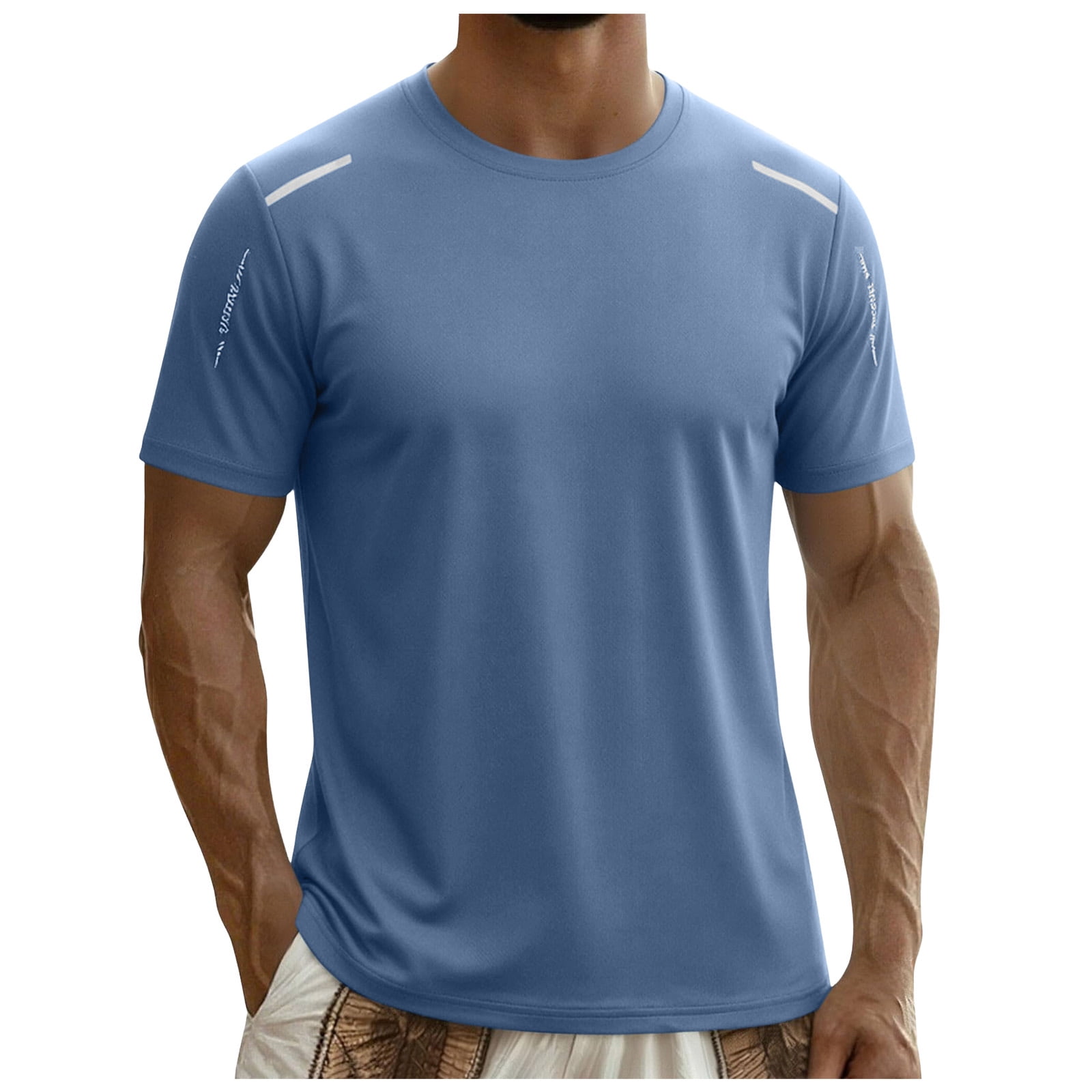Akiihool Men T Shirts Cotton Mens Casual Short Sleeve T Shirts Blended ...