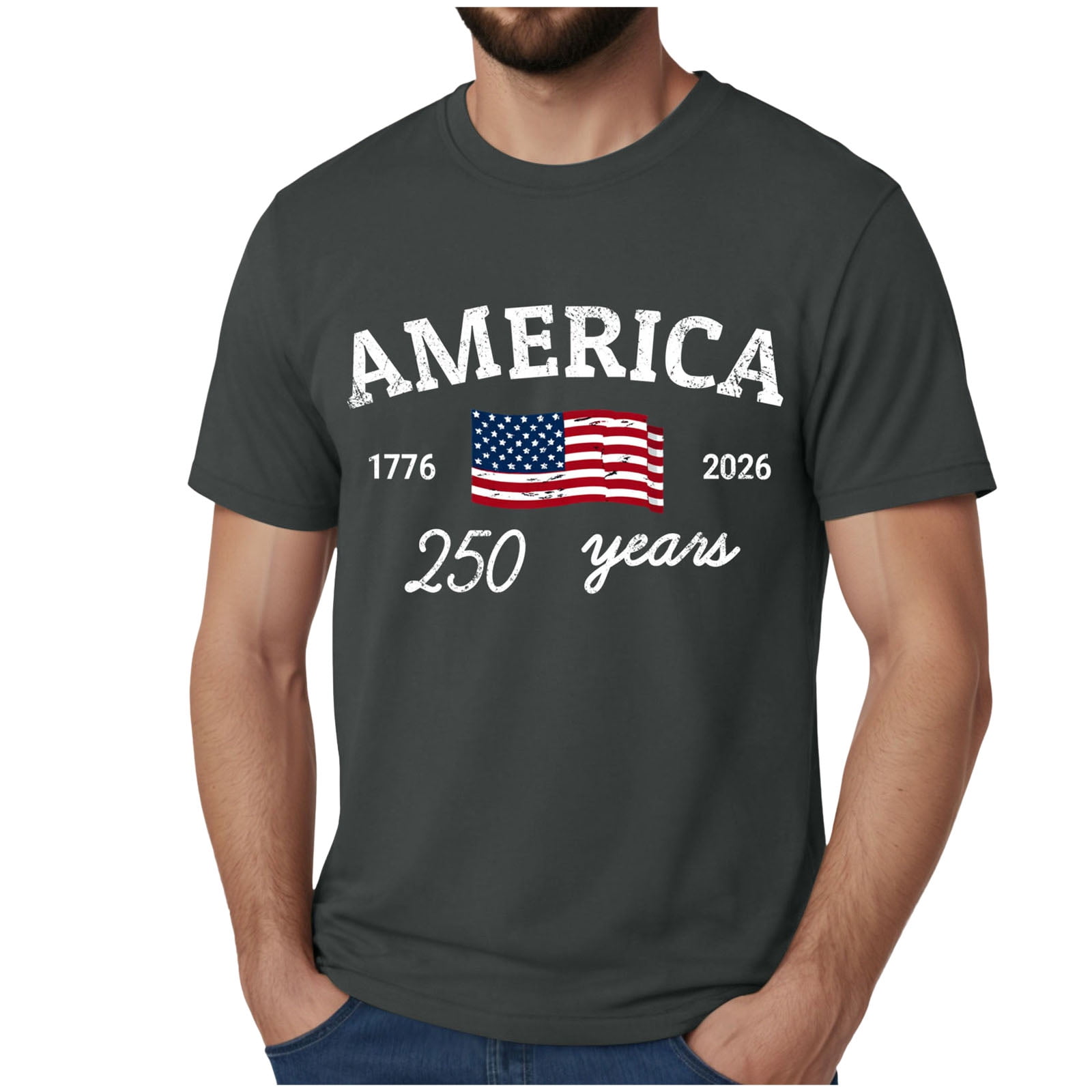 Akiihool Mens Big and Tall T Shirts Men's T Shirts Short Sleeve Classic ...