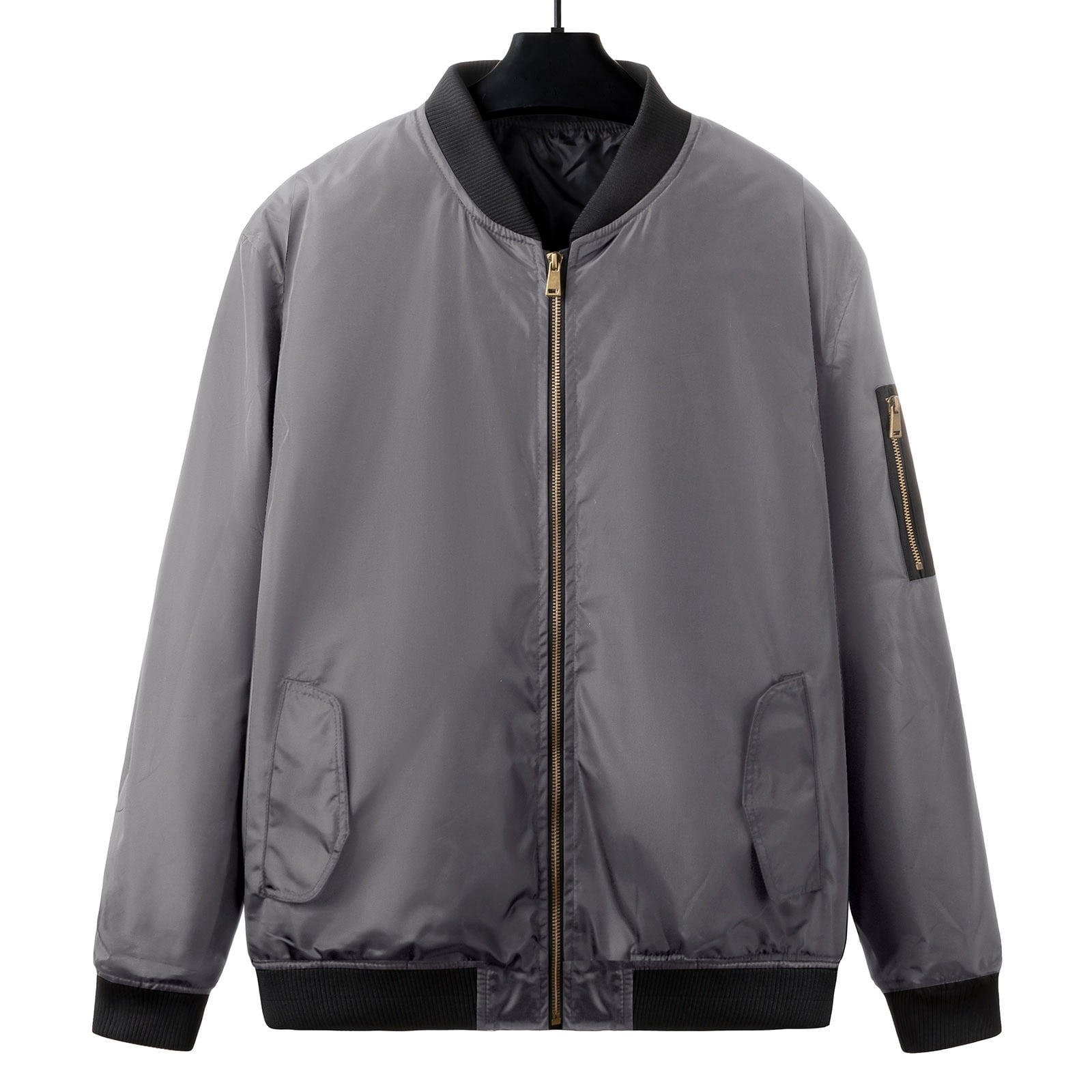 Akiihool Mens Jackets with Hood Men's Flight Bomber Jacket Lightweight ...