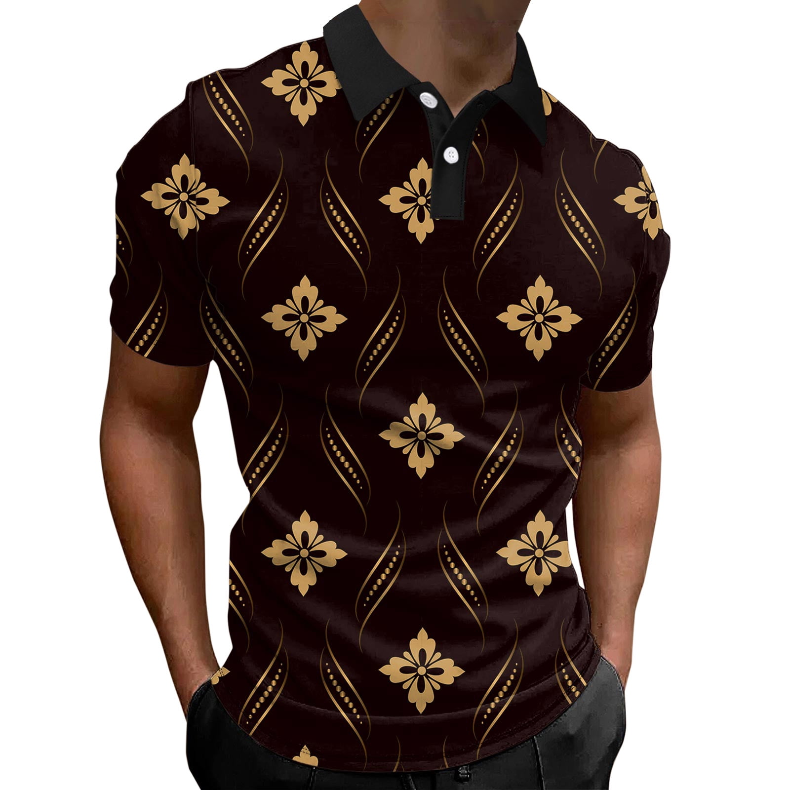 Akiihool Mens Polo Shirt Mens Golf Polo Shirts Short Sleeve Casual