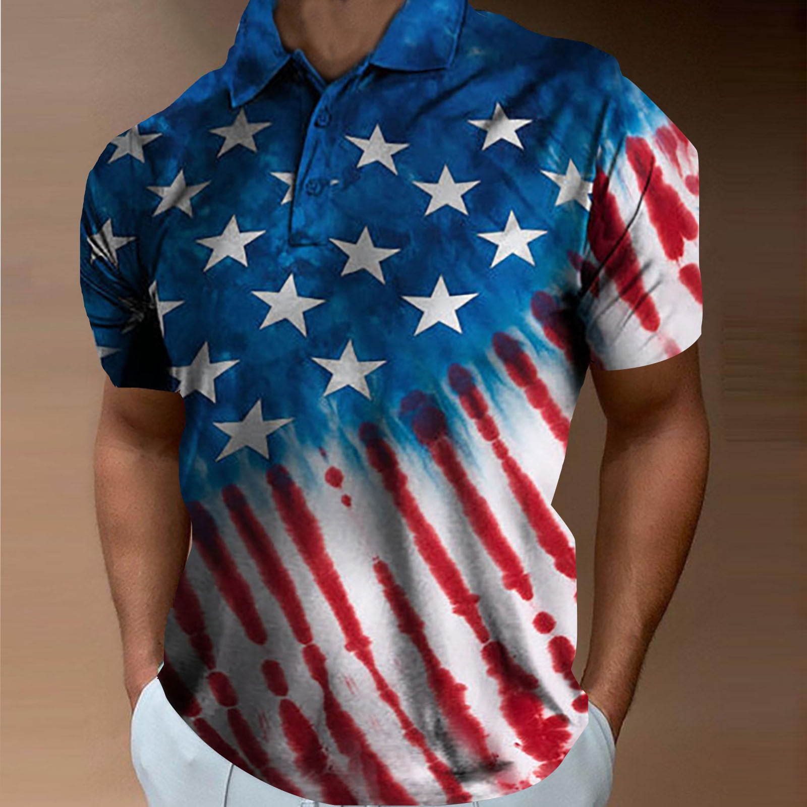 Akiihool Mens Summer Polo Shirts Short Sleeve Men's Big and Tall ...