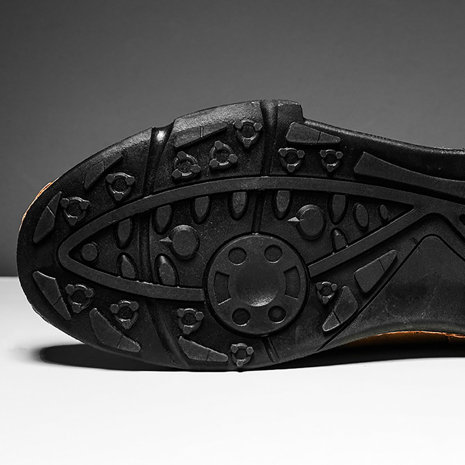 Akiihool Mens boots Men's Zipper Booties Stacked Heel Ankle Boots Strap ...