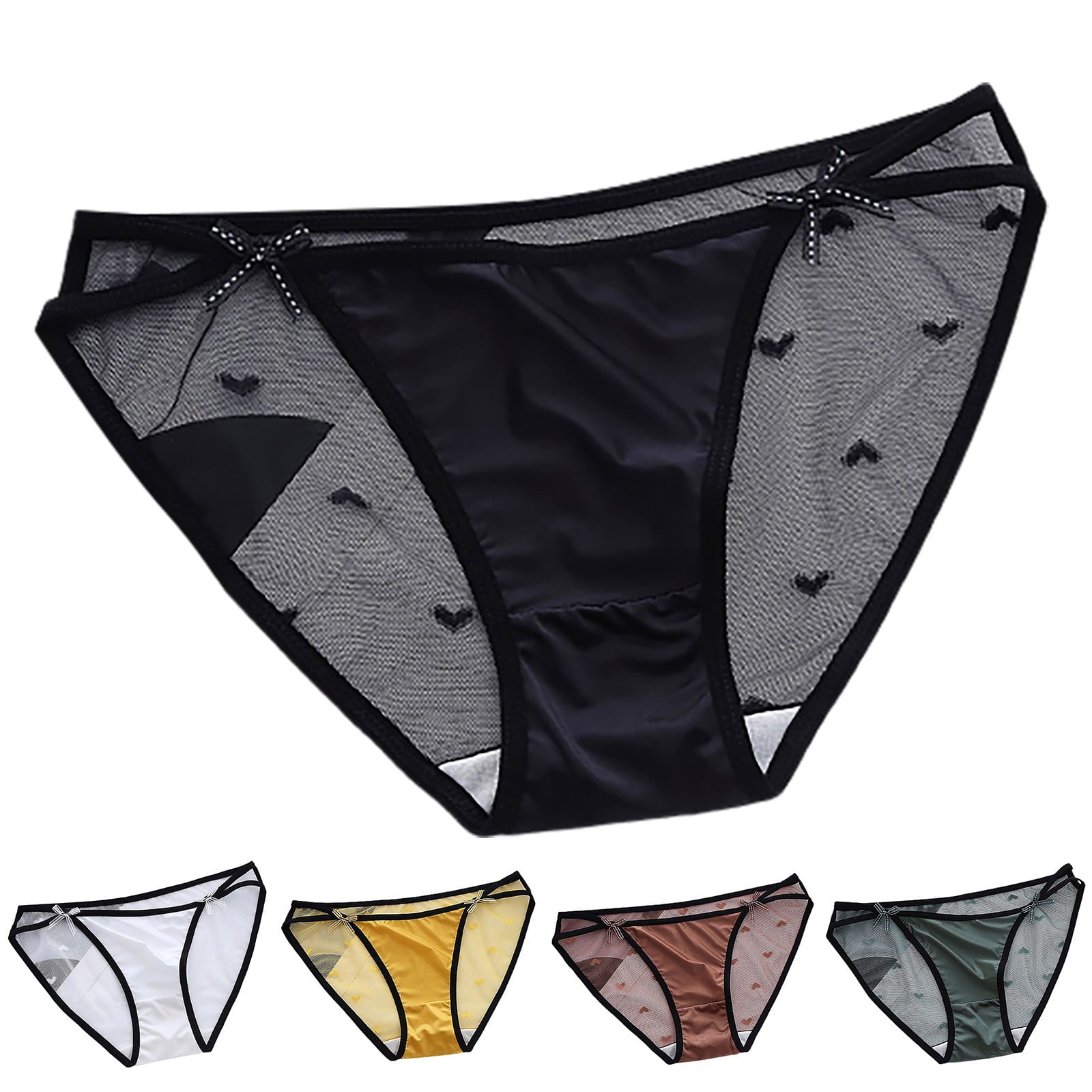 Akiihool Plus Size Panties For Women Womens Hi Cut Panties Pack