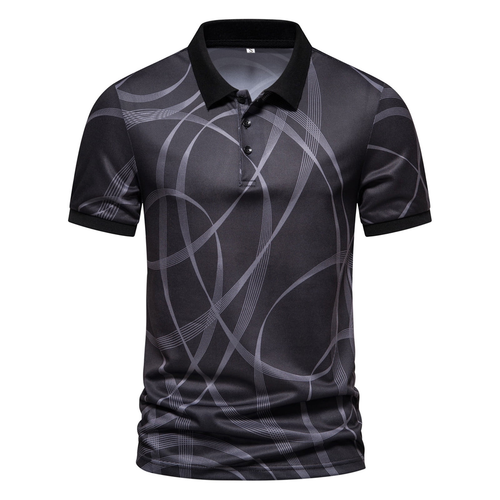 Akiihool Polo T Shirts for Men Classic Fit Men's Camo Golf Shirts Moisture Wicking Short/Long ...
