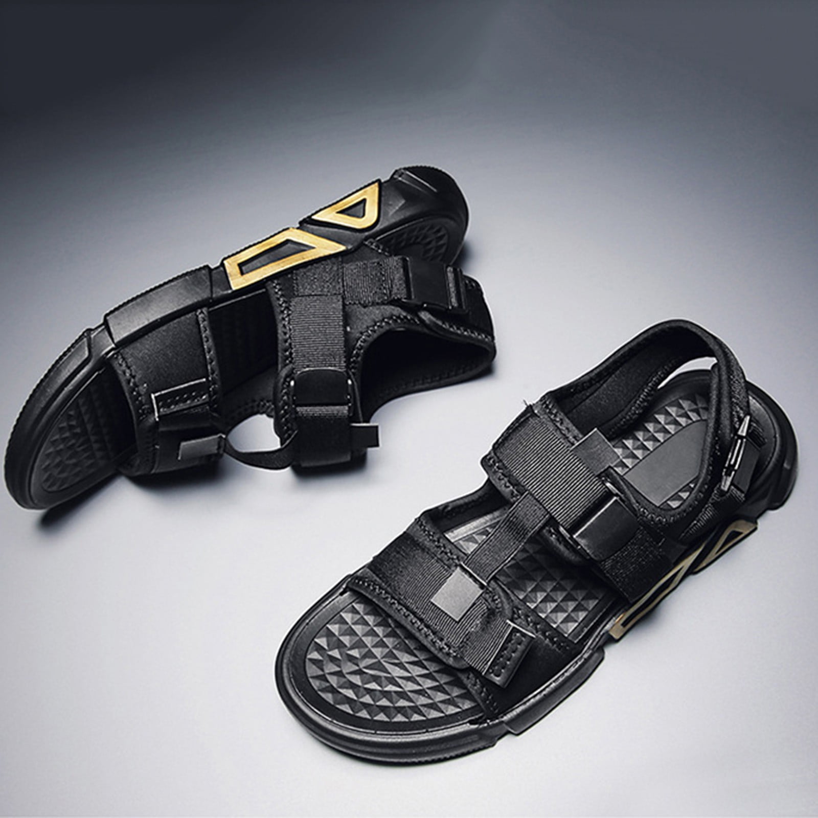 Akiihool Sandals for Men Dressy Men's Beach Sandals Quick-Dry Flip-Flop ...