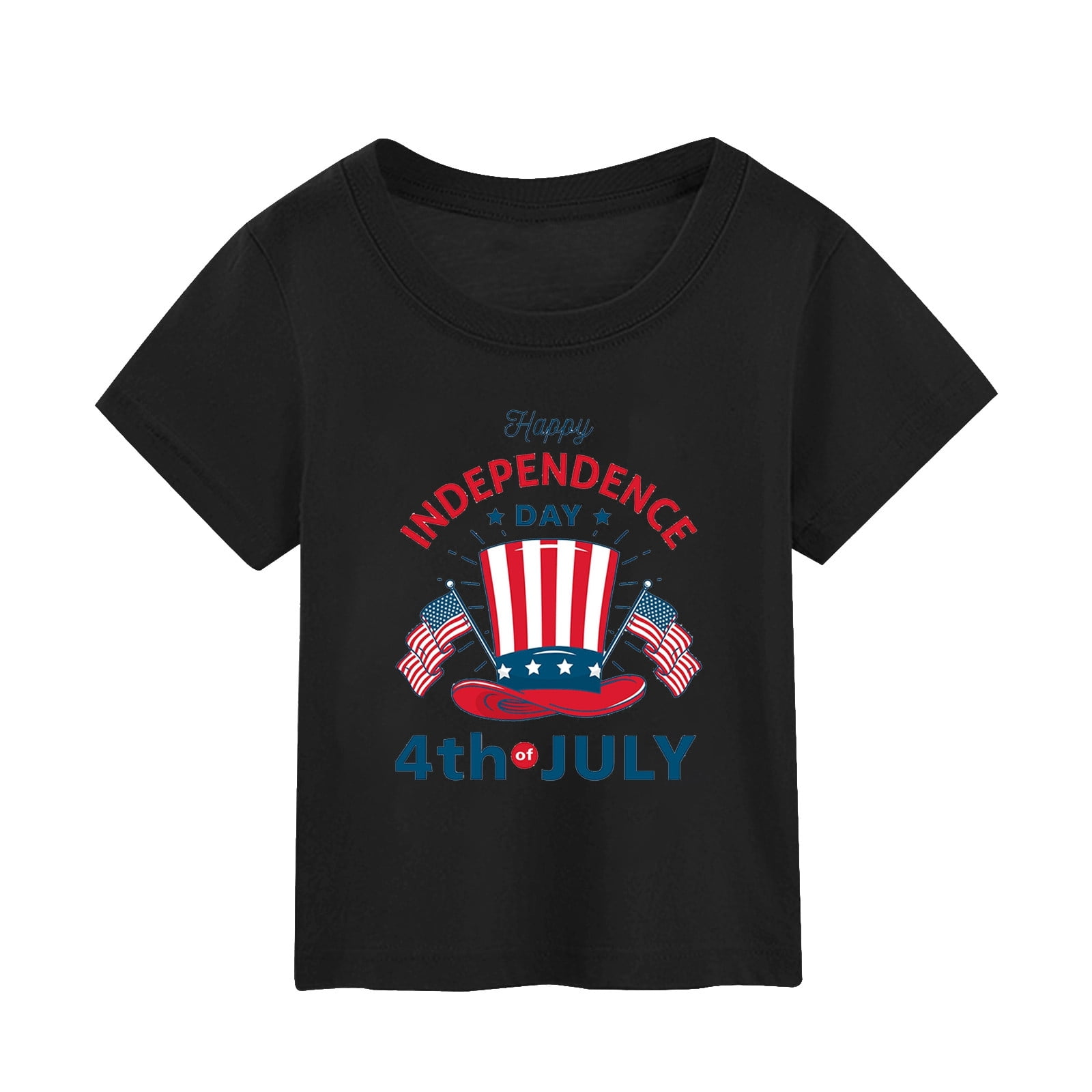 Akiihool Star Spangled Toddler Shirt Sparkle USA Flag Girls' Tee ...