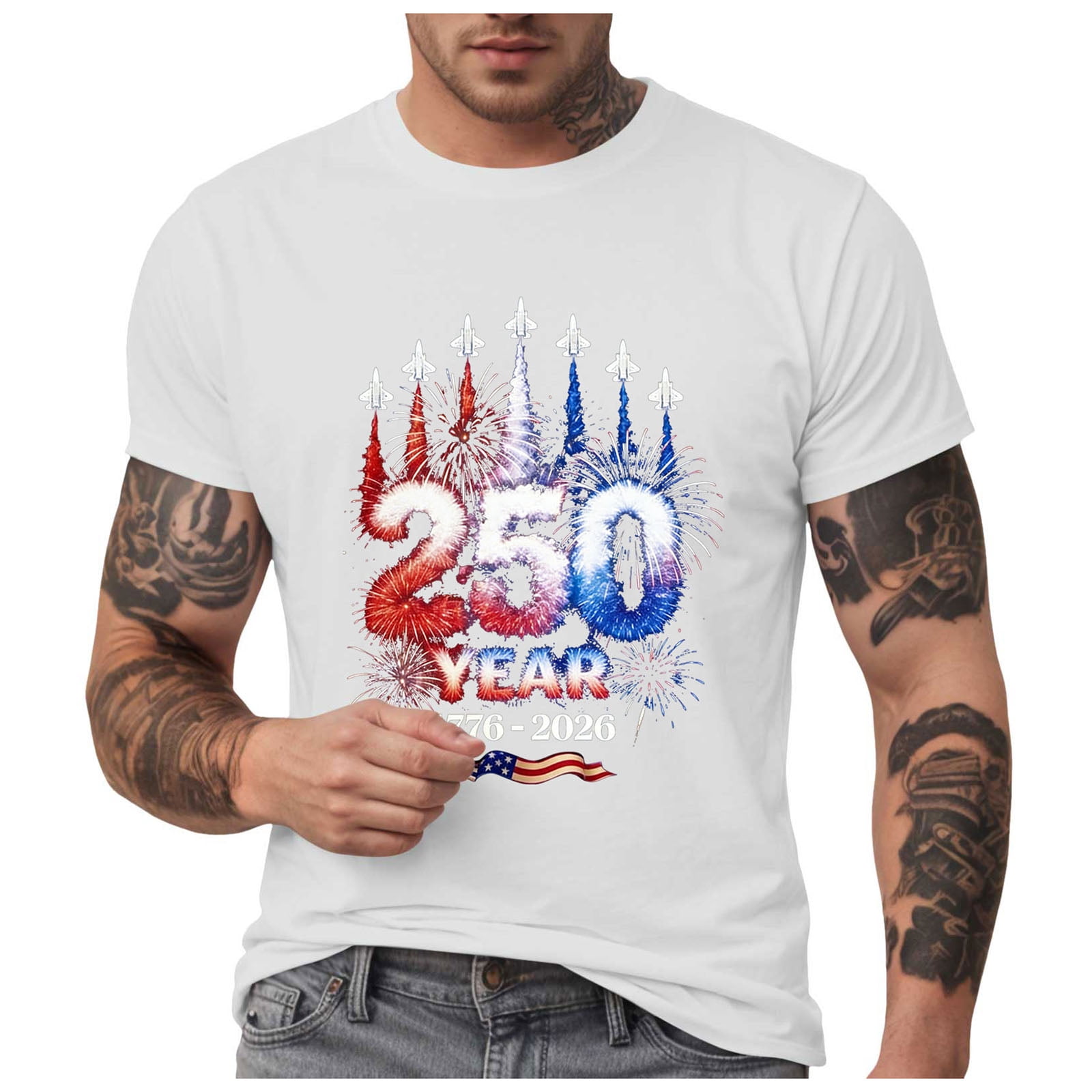 Akiihool T Shirt Men Men's Oversized T-Shirts Heavyweight Cotton ...