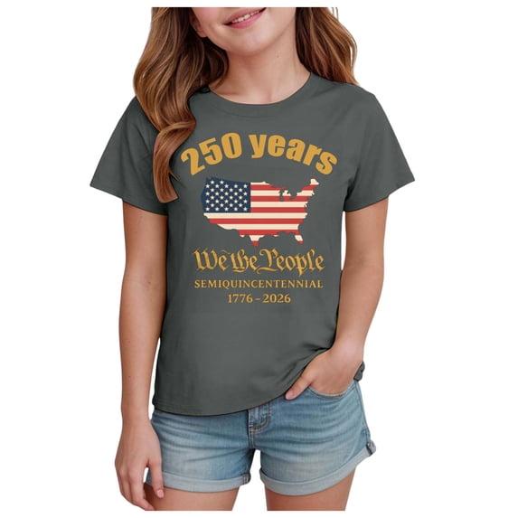 Akiihool Teen Boy Shirts Boys 4th of July T-Shirt Kids American Tee ...