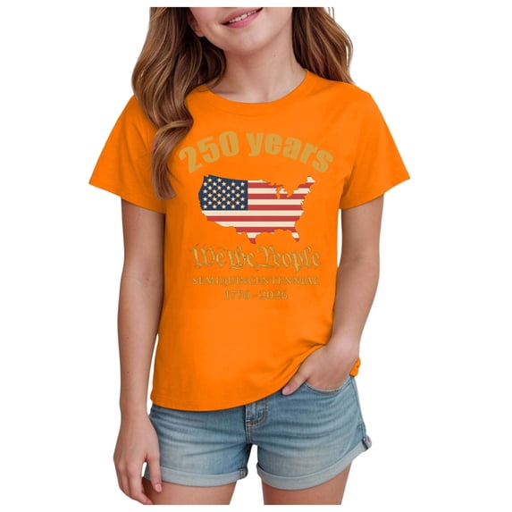 Akiihool Teen Boy Shirts Boys 4th of July T-Shirt Kids American Tee ...