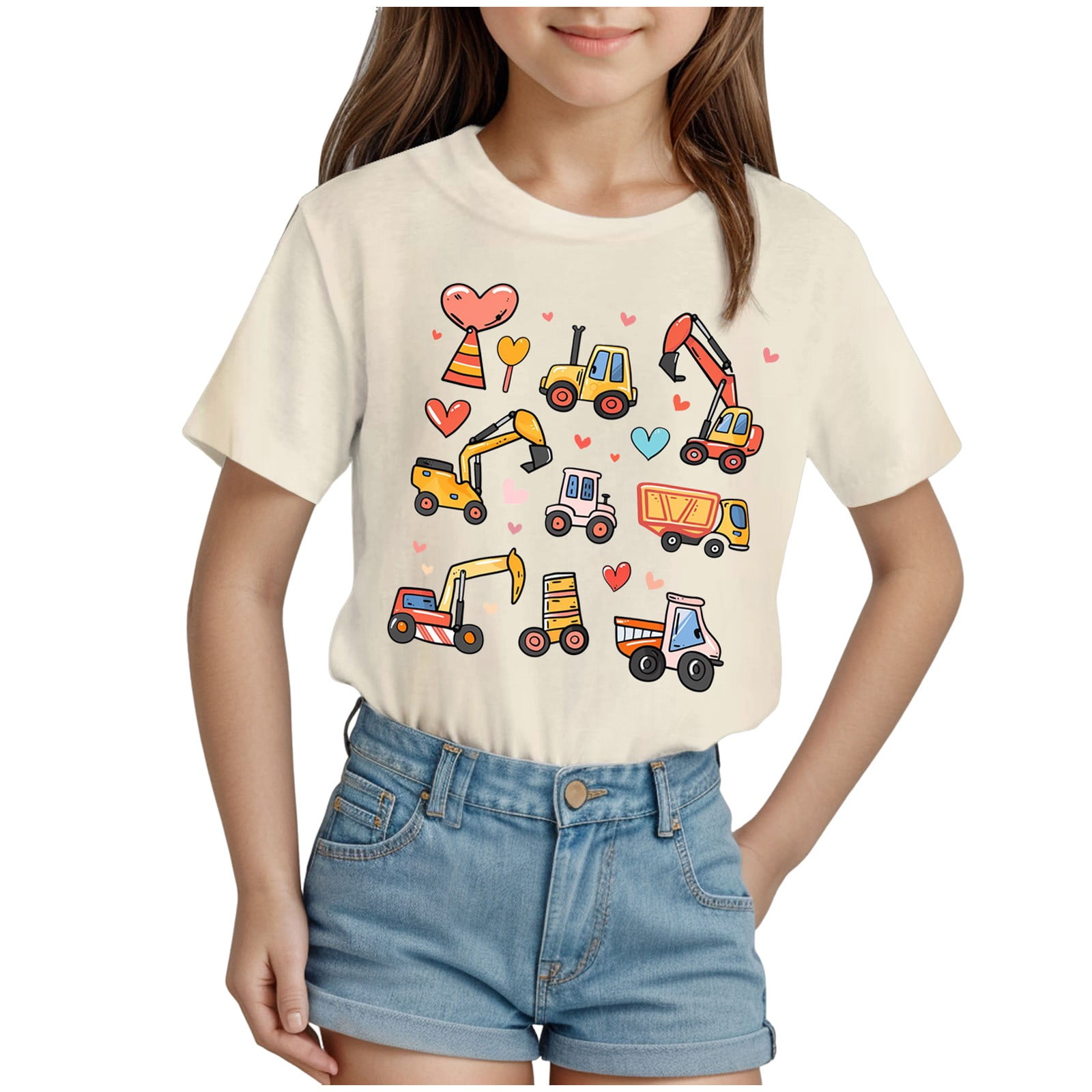 Akiihool Teen Girl T Shirts Girls Short Sleeve T-Shirts Casual Tee Tops ...