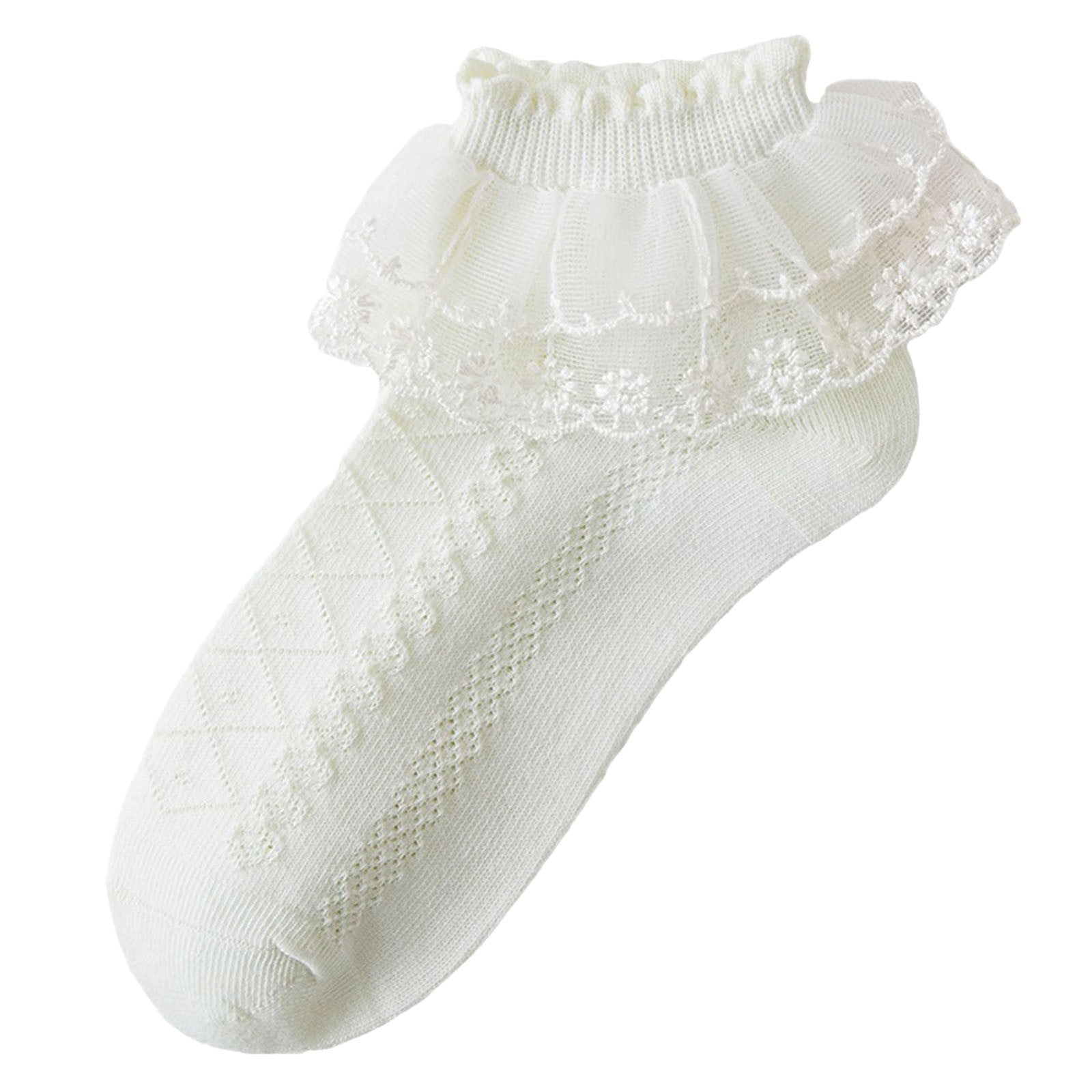 Akiihool Toddler Ruffle Socks Toddler Ruffle Socks for Girls Baby Grip ...