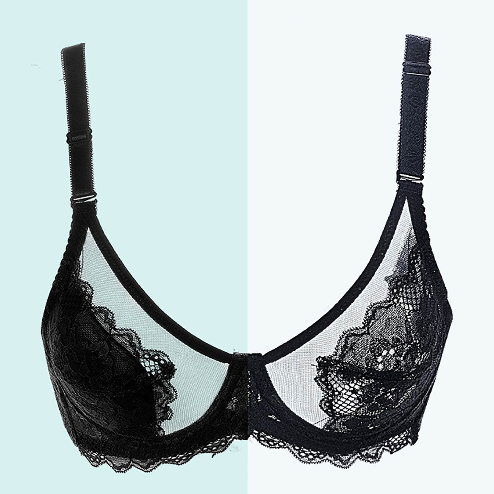 Akiihool Women's Bras Plus Size Pure Comfort Lace Bralette, Padded ...