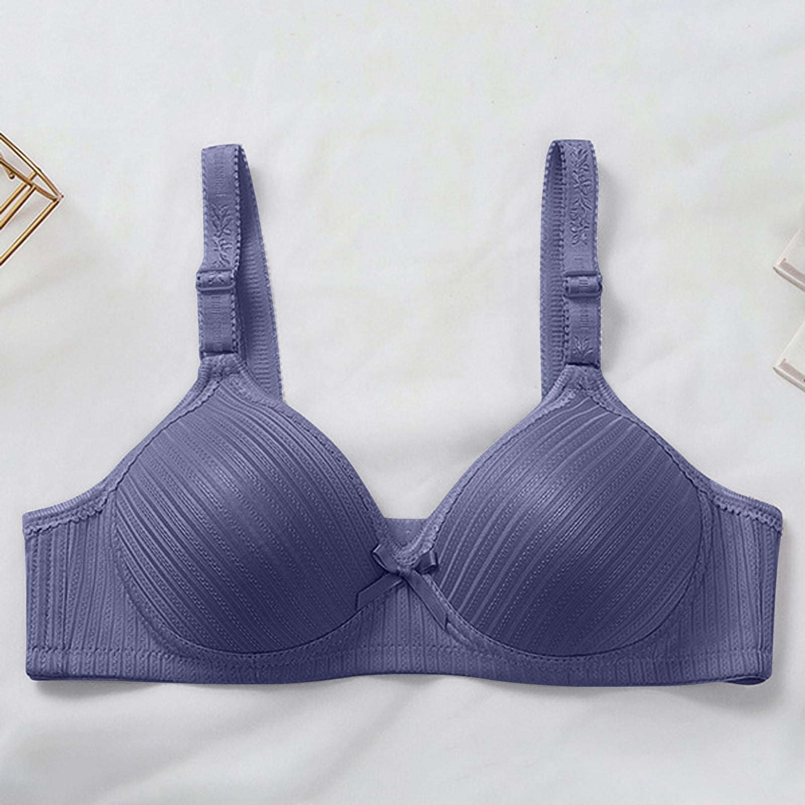 Akiihool Women's Bras Plus Size Women's Side Smoothing Wirefree Bra ...