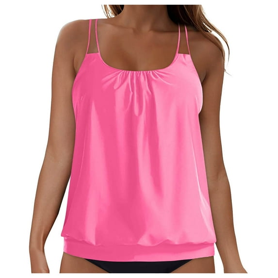Akiihool Women s Flowy Tankini Tops Only Modest Bathing Suit Loose akiihool-women-s-flowy-tankini-tops-only-modest-bathing-suit-loose