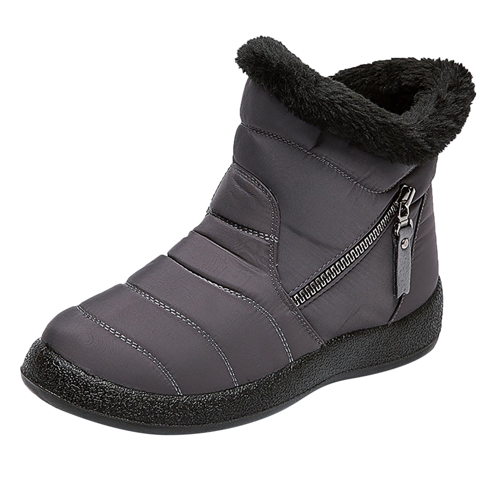 Akiihool Women's Snow Boots Wide Width Womens Winter Snow Boots ...