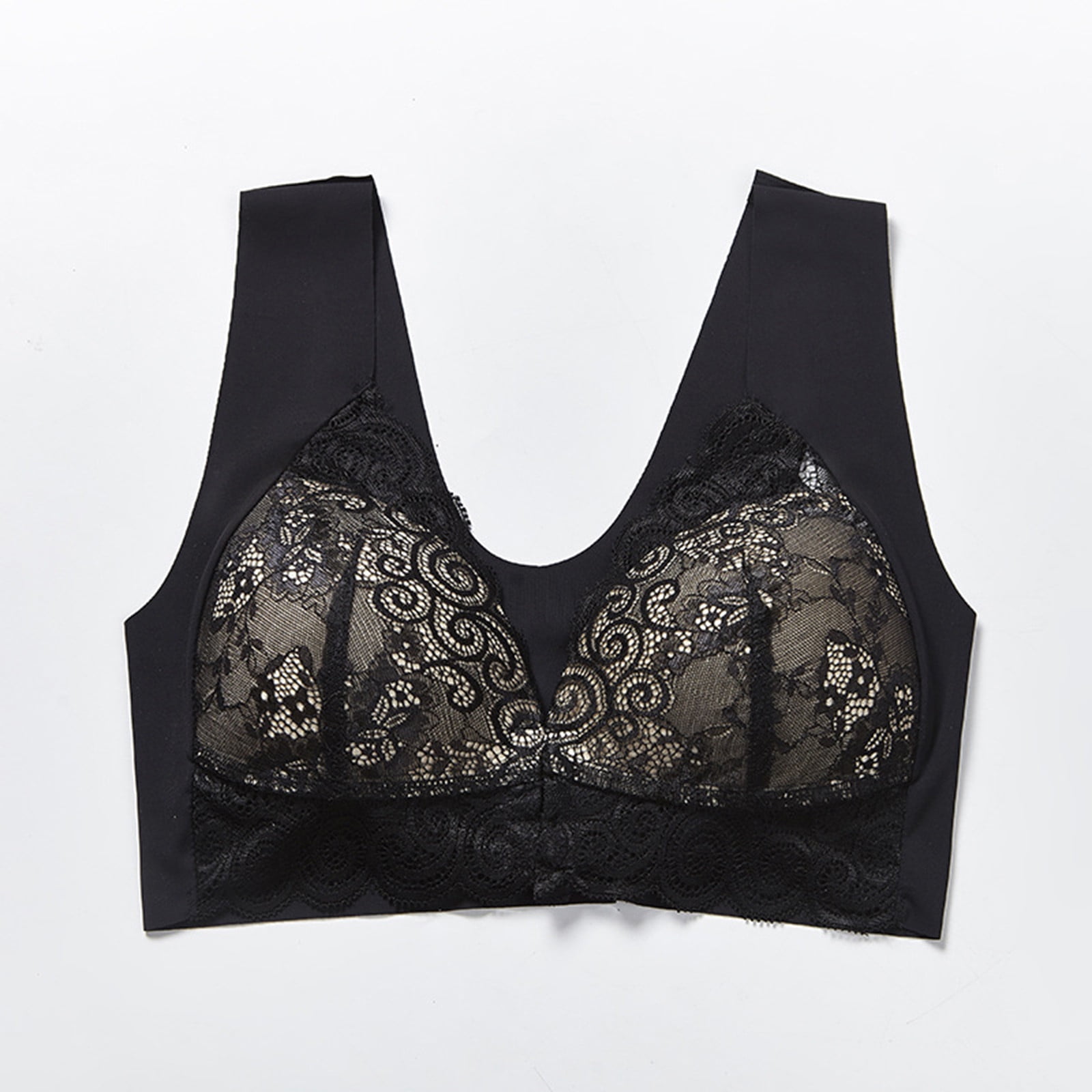 Akiihool Womens Bras Comfortable Plus Size Women's Push Up Bra Deep V ...