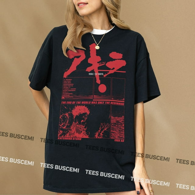 Akira Cyberpunk Graphic Retro Grunge Anime Tee Shirt Japanese Neotokyo Manga Cyberpunk Shirt