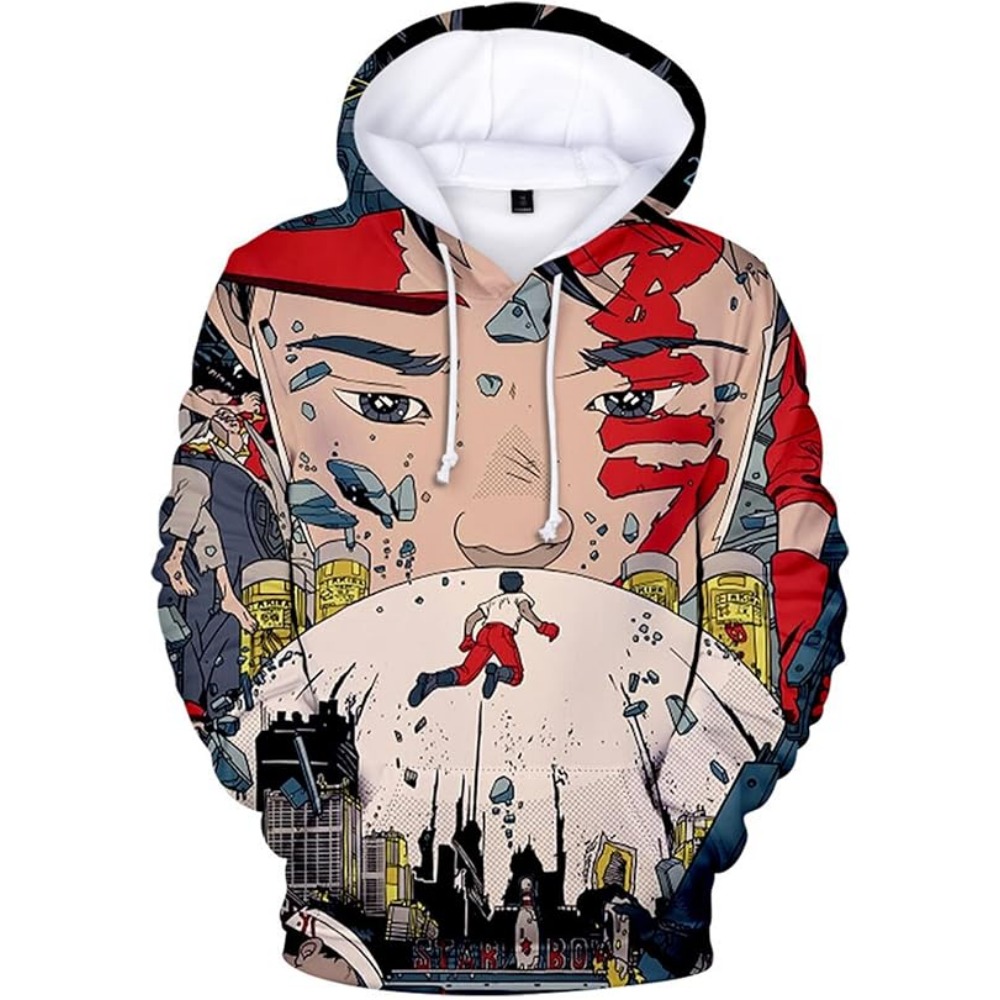 Akira Merch Hoodie Cool Print Casual Pullover Unisex Harajuku Clothing ...