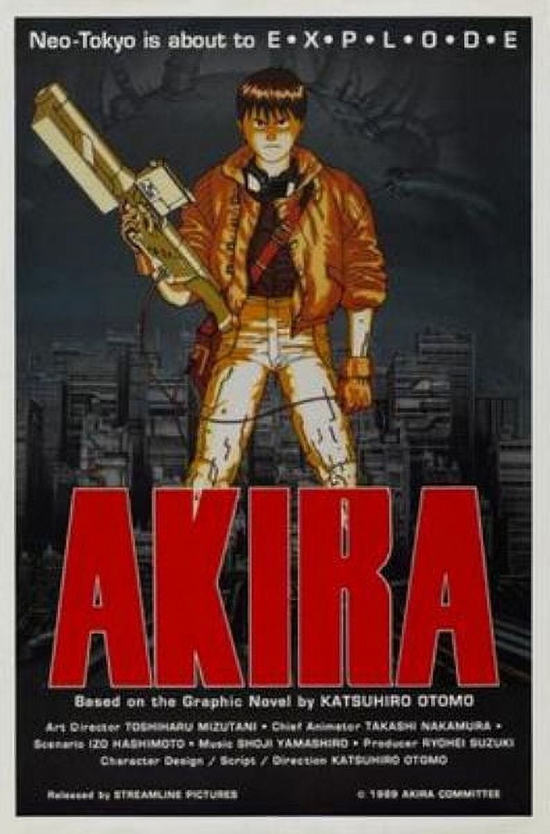 Akira Movie poster Metal Sign 8inx 12in Art Print on Metal 8x12 Multi ...