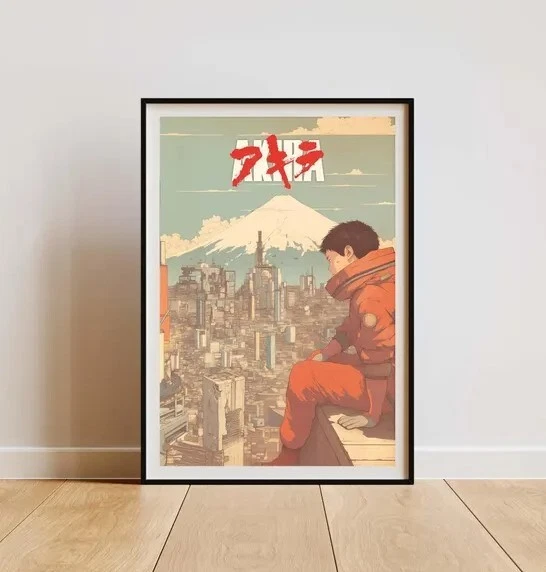 Akira - The Theme Of Kaneda From The Manga Akira 1 NO FRAMED POSTER ...